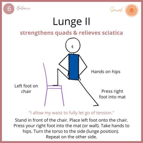 How to teach Chair Lunge II Pose - GeorgeWatts.org