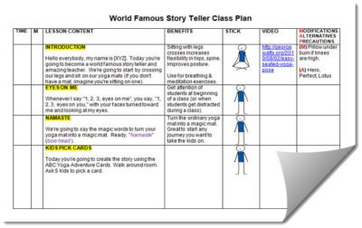 Kids Yoga Teacher Lesson Plan Kit | Lesson Planning Made Easy